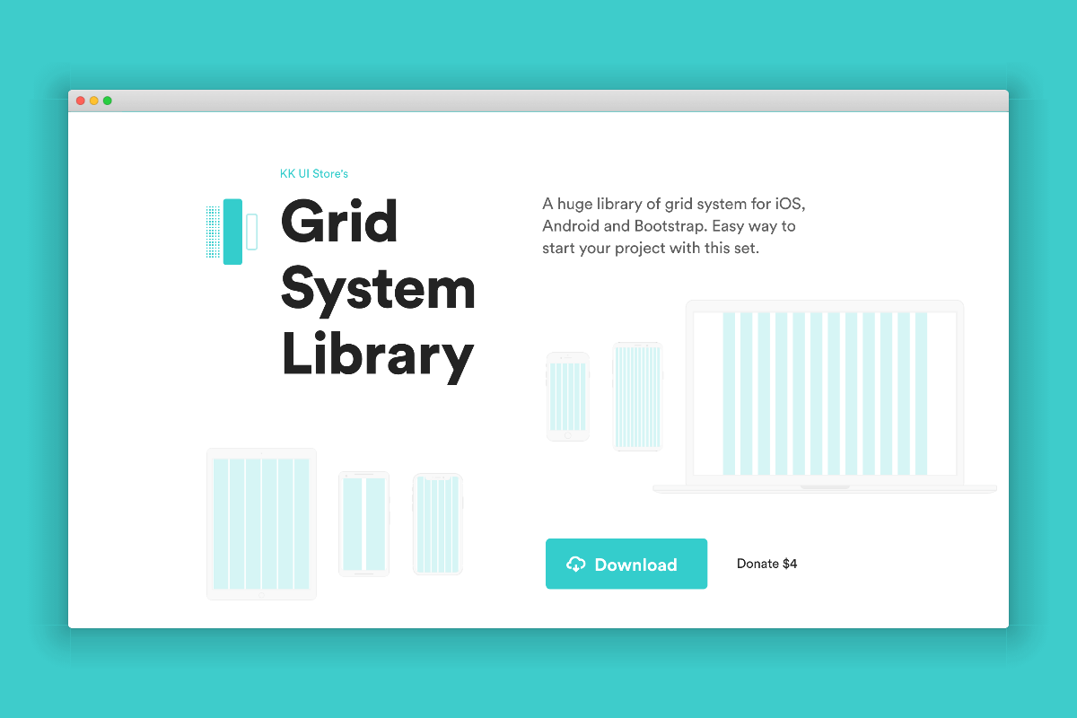 Grid System Library - Prototypr | Prototyping | Prototypr Toolbox