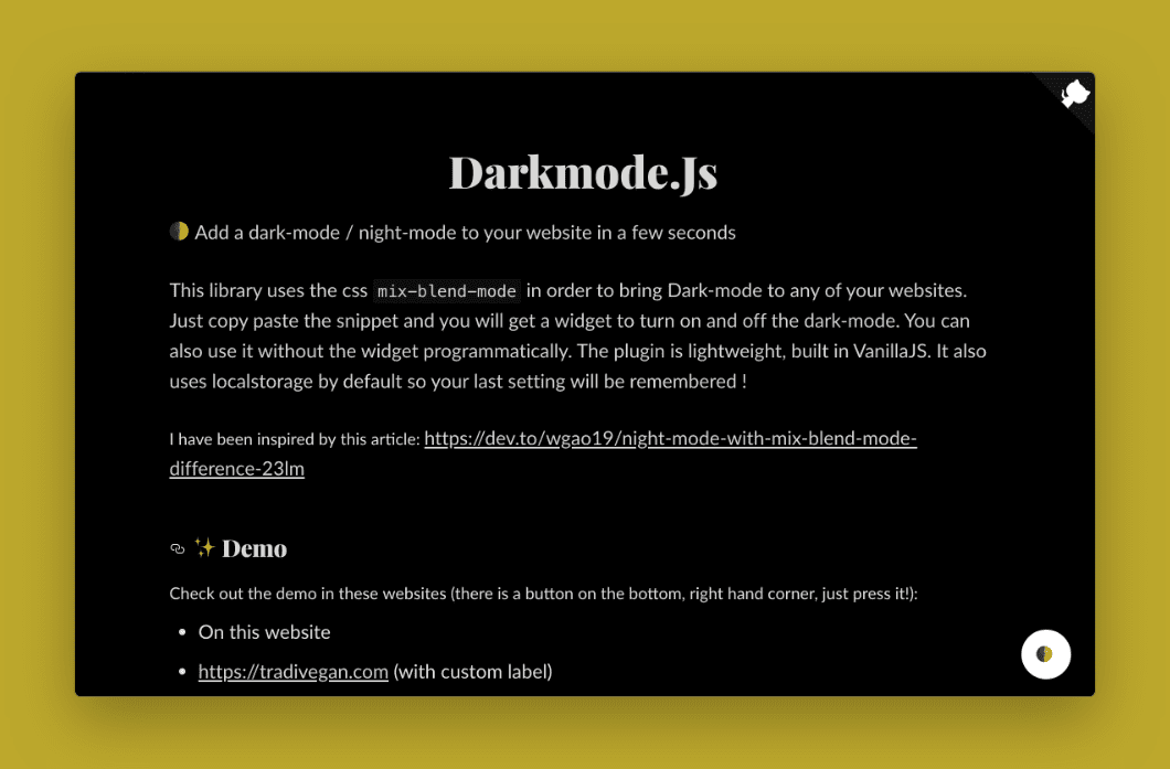 Darkmode Widget - Prototypr | Prototyping | Prototypr Toolbox