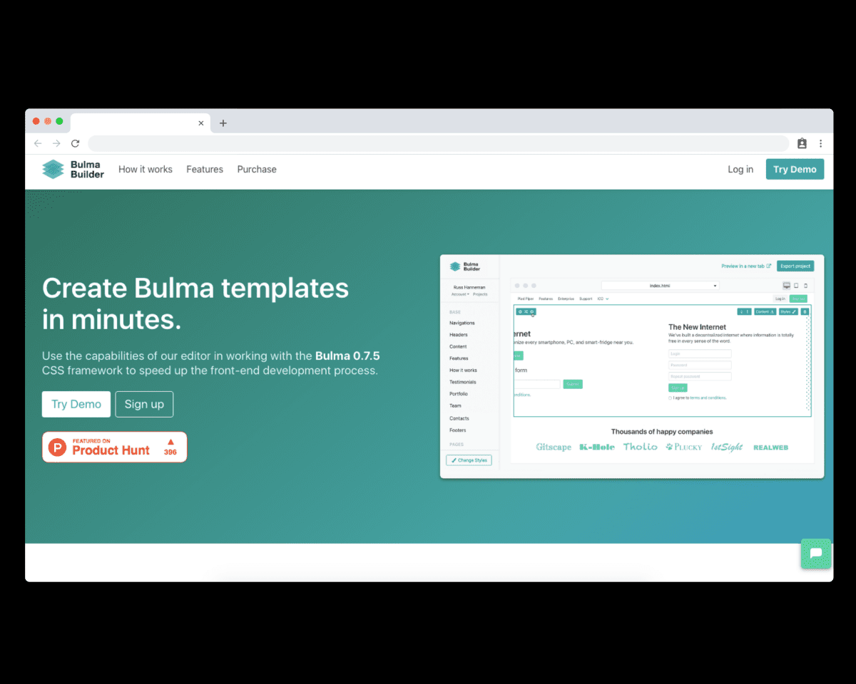 Bulma Builder - Prototypr | Prototyping | Prototypr Toolbox