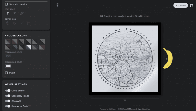 TiltMaps v2 - Map Poster Generator - Toolbox | Prototypr.io