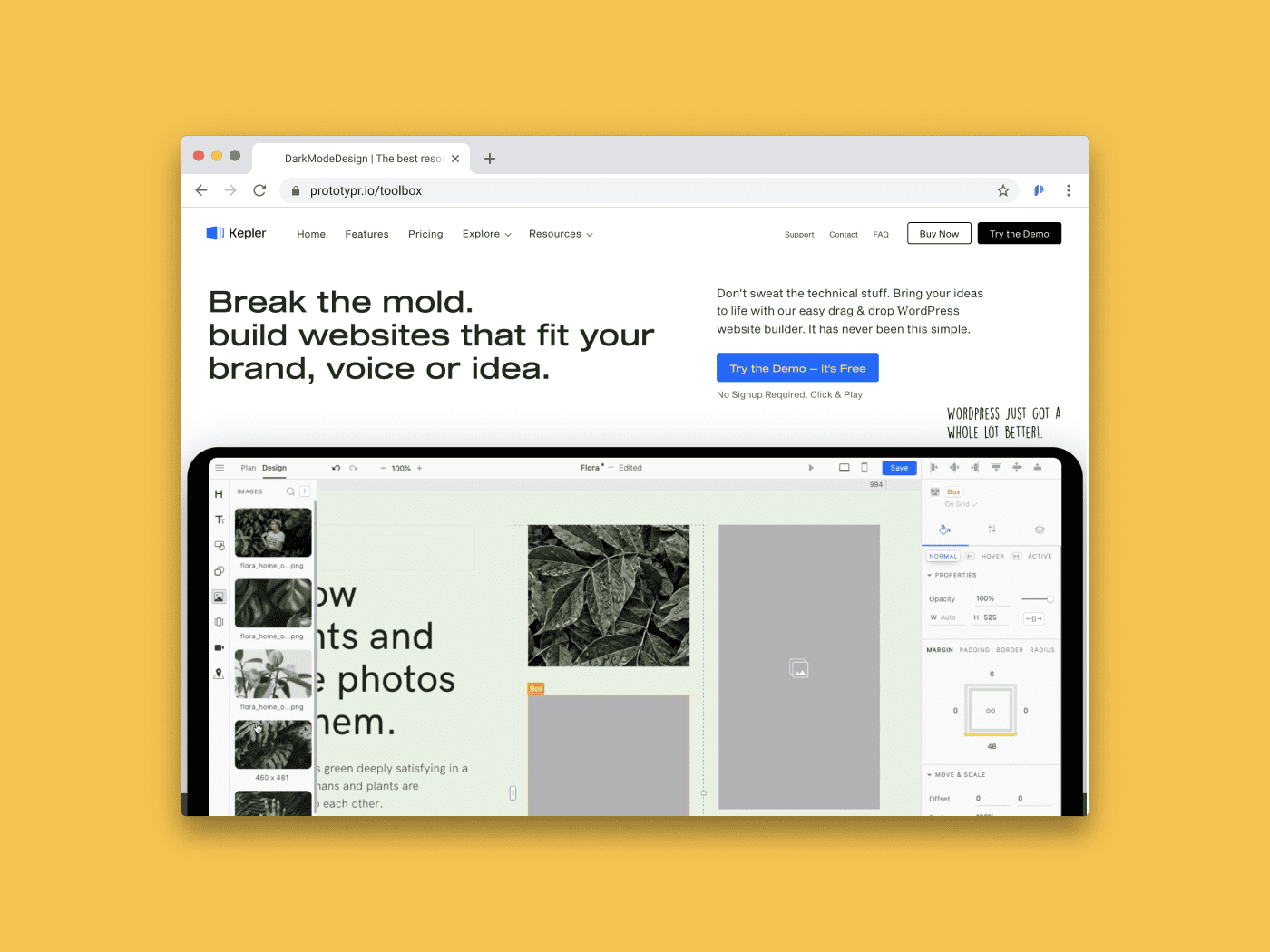 Kepler Website Builder - No Code Website Builder - Toolbox | Prototypr.io | Prototypr Toolbox