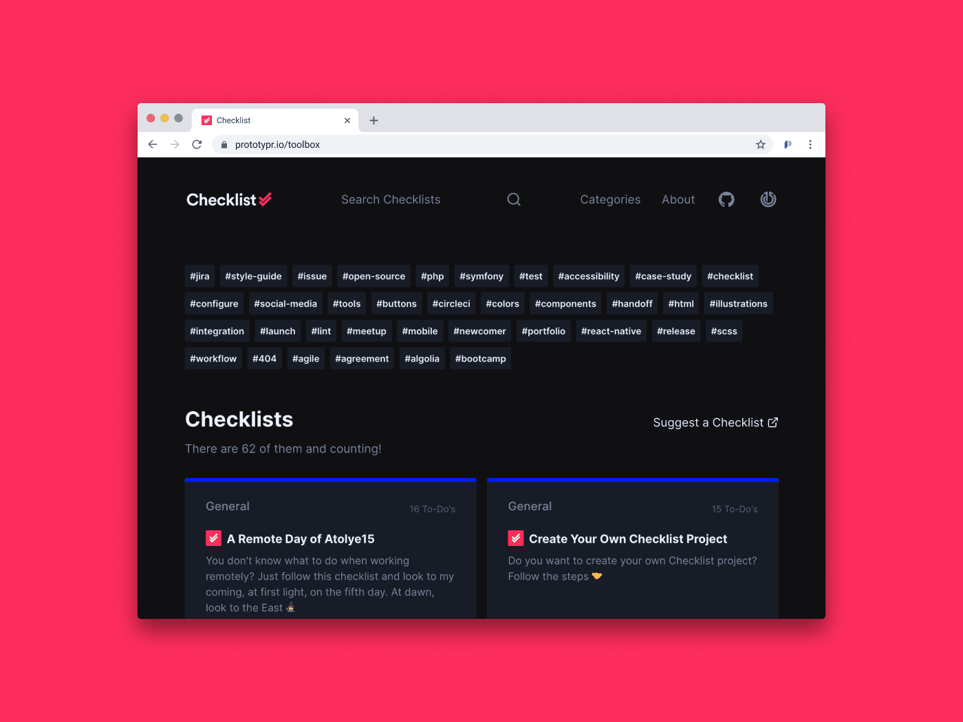 Checklist - Checklists for Devs and Designers - Prototypr.io | Prototypr Toolbox