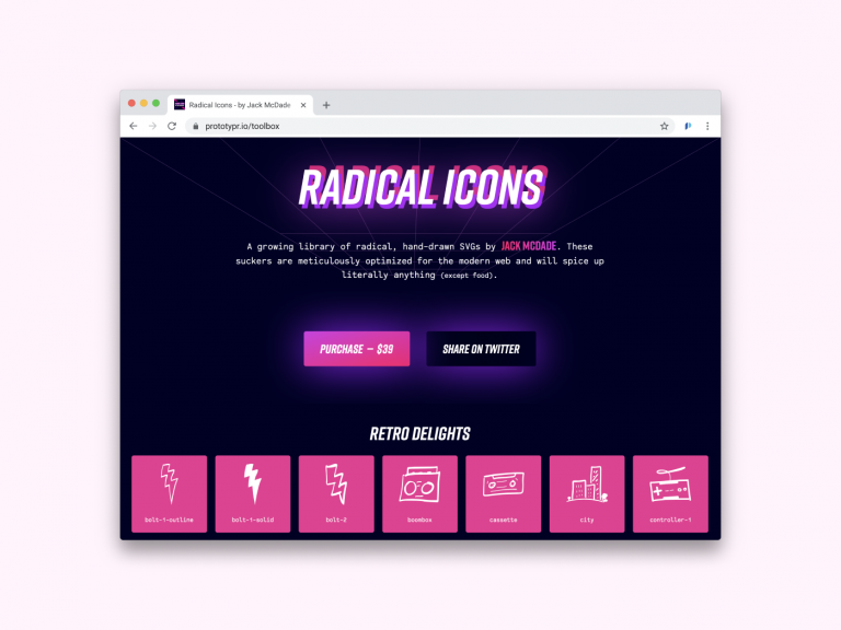 Radical Icons - A library of radical, hand-drawn SVGs
